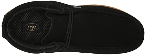 Lugz Men's Fringe Wide Boots, Black/Gum, 11 W