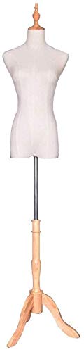 Mannequin Torso Mannequin Dress Form Torso Female Tailors Dummy Dressmakers Dummies Fashion Students Display Bust with Solid Wood Arm Flexible Adjustment for Apparel Jewe