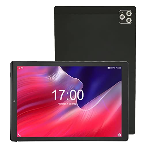 Yoidesu 10 Inch Tablet, Tablet PC 3 and 64G Memory IPS Screen, Octa Core 128GB Expand Tablet with 3G Network and WiFi for 11 Black