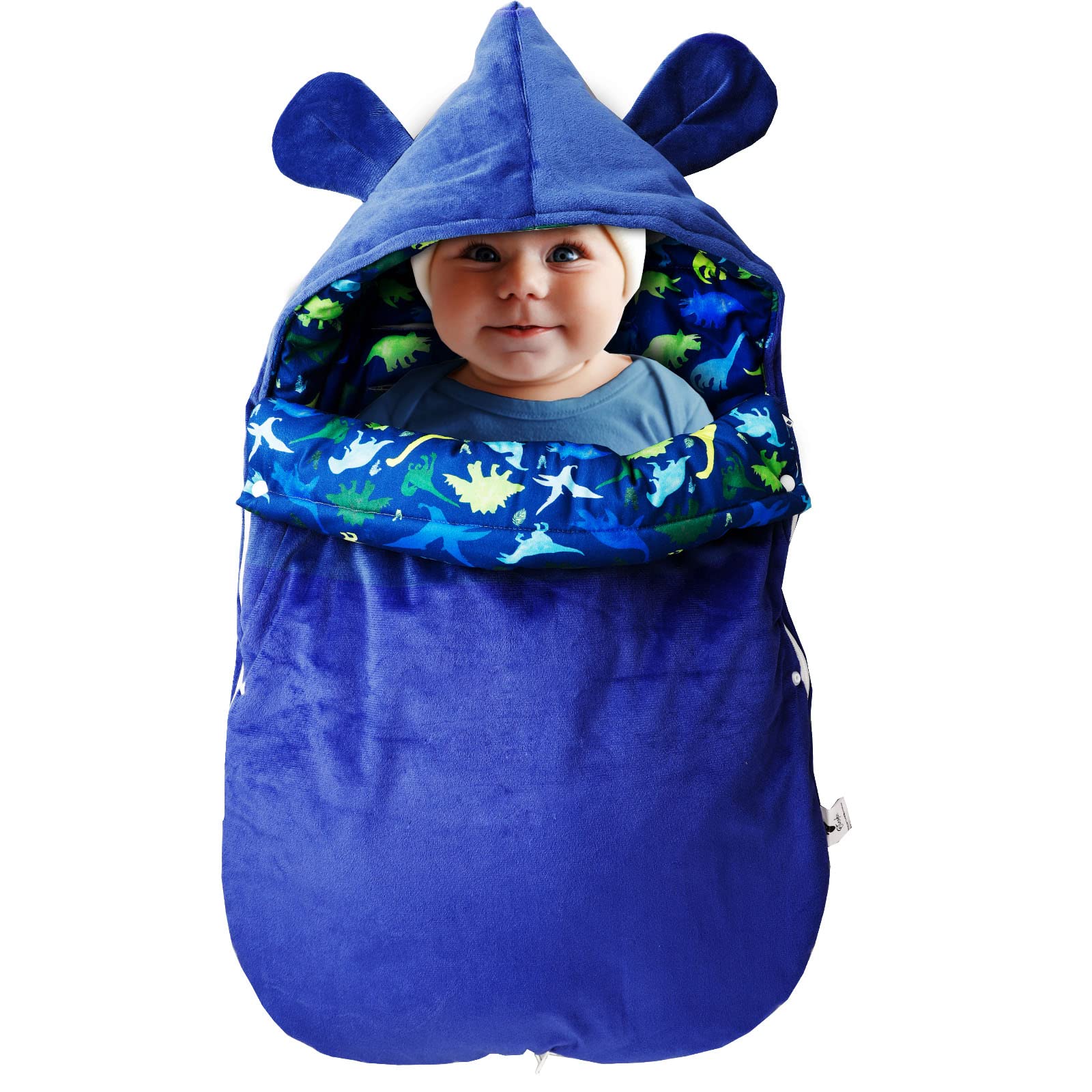 Winter Stroller Cover Baby Car Seat Cover Thicken Comfortable Stroller Bunting Bag Dinosaur