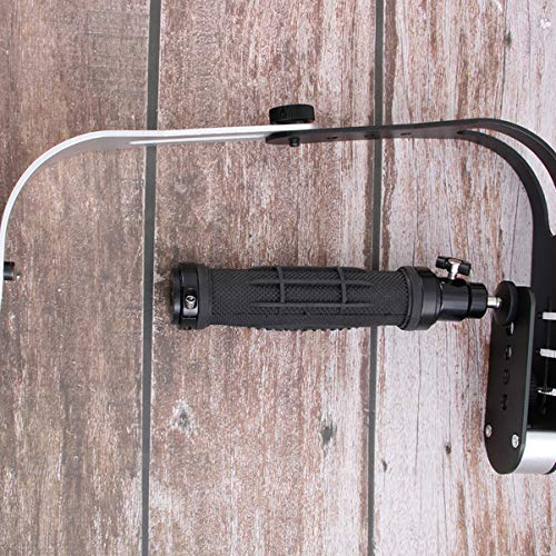 Lurrose Camera Stabilizer Handheld Action Camera Holder Low Position Shooting Detachable Phone Holder for Vlog DV Video Photography Filmmaker