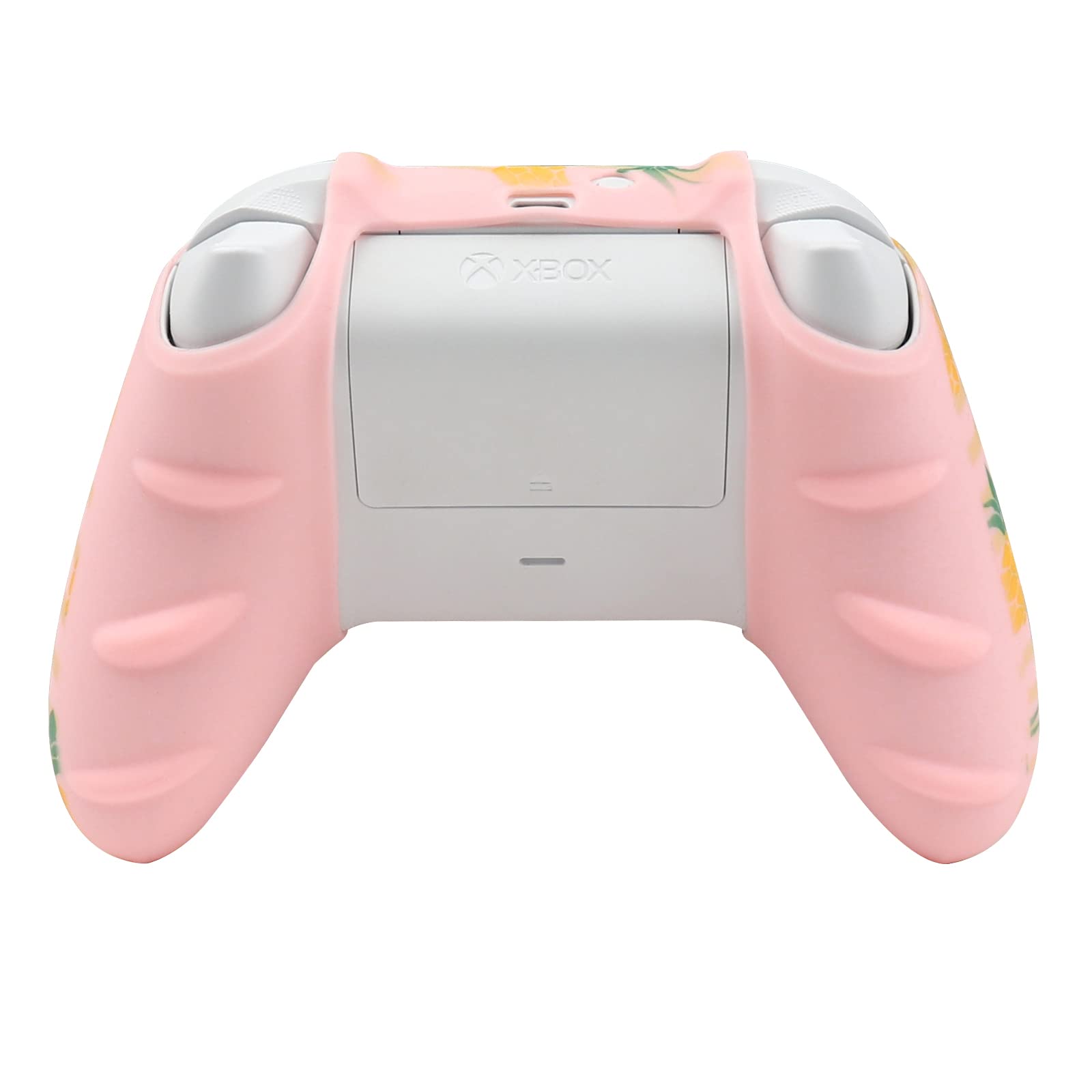 RALAN Fruit Pink Controller Skin for, Anti-Slip Silicone Controller Cover Protector Case Compatible for Wireless/Wired Gamepad Joystick with 2 Cute Thumb Grips Caps