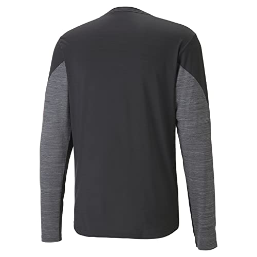 PUMA Run Cloudspun Long Sleeve Puma Black Heather LG