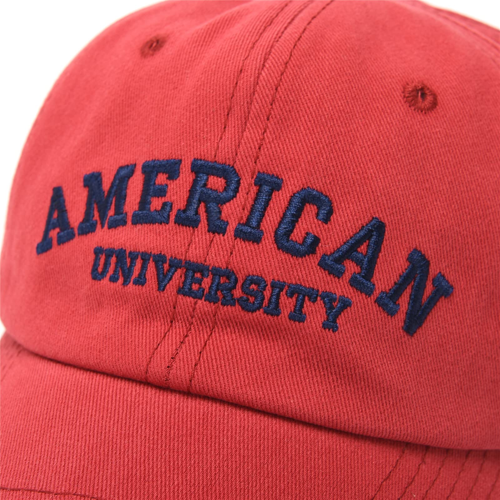 SINOCH PUM Unisex American University Adjustable Baseball Cap Golf Dad Hat for Men and Women Casual Wear Red
