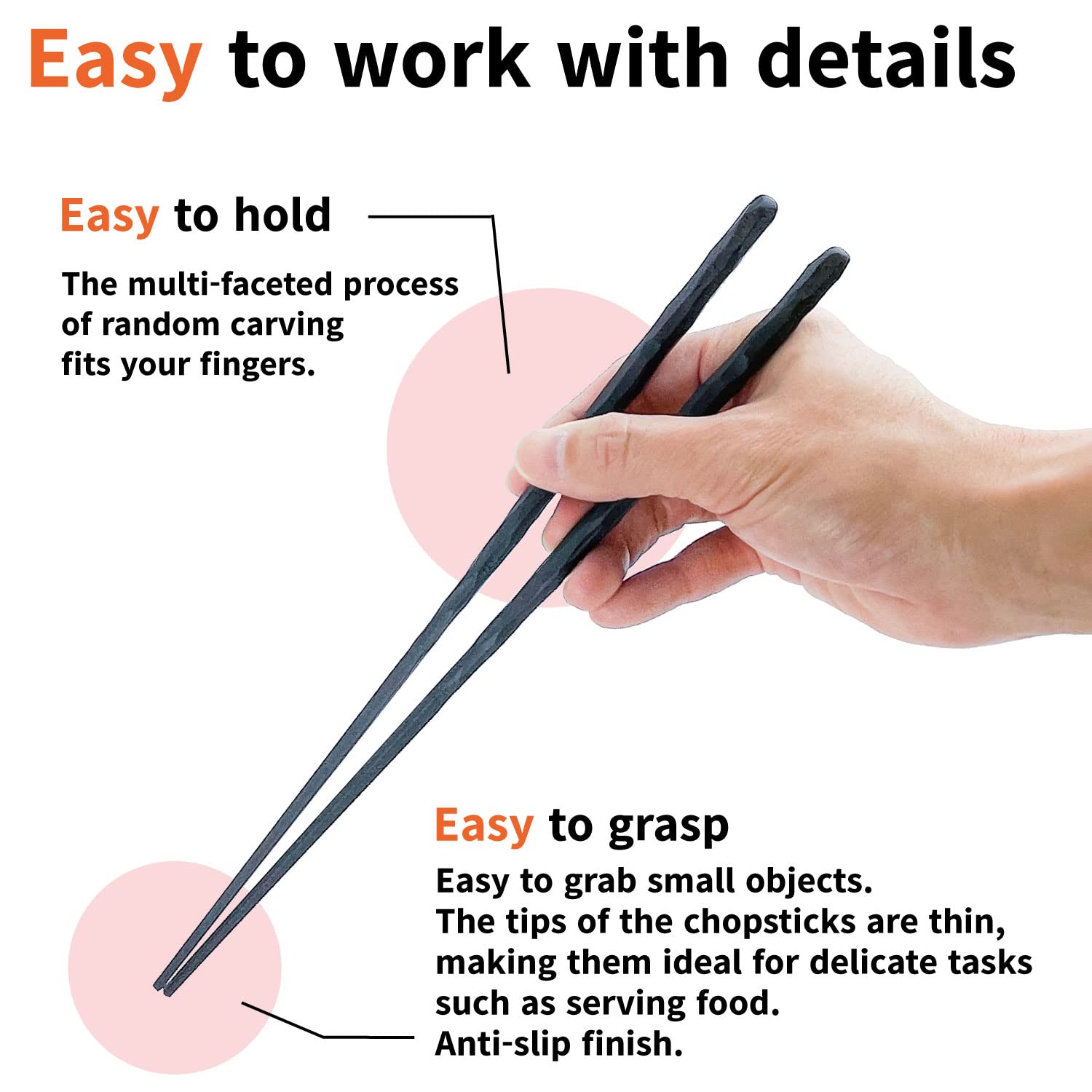Plastic Cooking Chopsticks for Wide Range of Situations, Easy to Grip and Pick Up, Long Japanese - Made in Japan - Saibashi Chopstick - 11.8" / 30cm (1 pc)