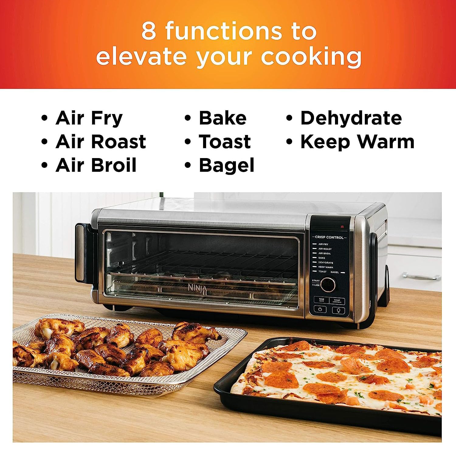 Ninja Foodi Digital Air Fry Oven (Renewed) Bundle with 3 Year Enhanced Protection Pack