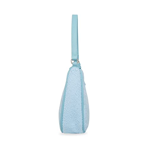 Steve Madden Paula-T Terry Cloth Shoulder Bag, Blue
