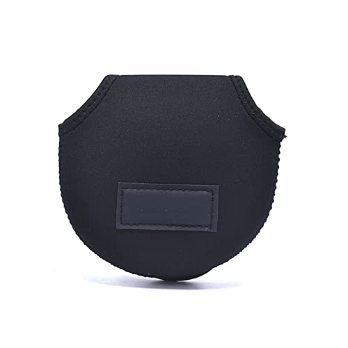 SOLBUM Baitcasting Fishing Reel Cover Black Protective Bag for Baitcasting Reel Fishing Accessories Tools Fly Reel Case (Color : Black A1)