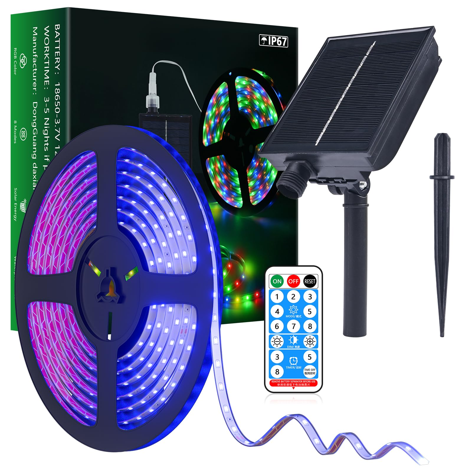MIHEAL 98.4FT/30M,RGB LED Light Strip LEDs Bright 5050 SMD Color Changing LED Strip Lights Flexible Tape Light Kit with 44 Keys IR Remote Controller for Kitchen Home Party …