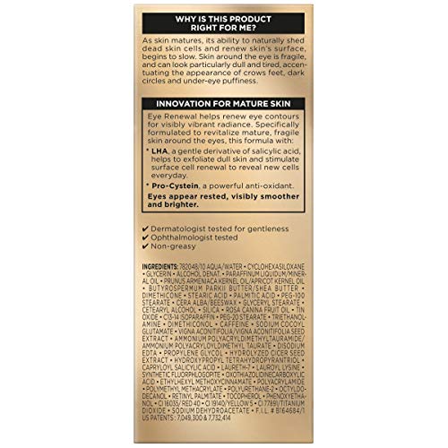 L’Oréal Paris Age Perfect Eye Renewal Cream, 0.5 fl oz - Anti-Aging for Mature Skin