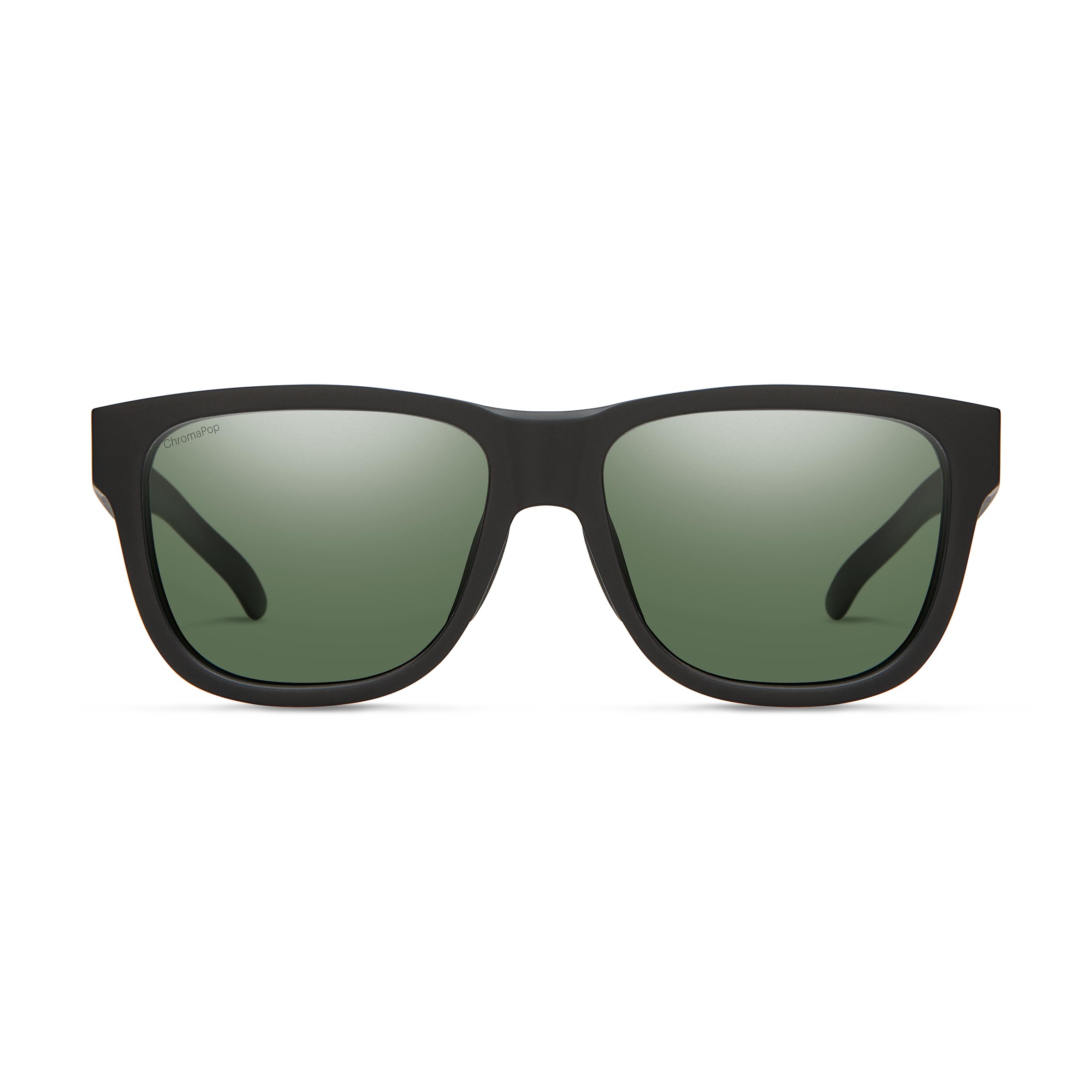 SMITH Lowdown Slim 2 Sunglasses – Performance Sports Active Sunglasses For Running or Everyday Wear – For Men & Women – Matte Black + Grey Green ChromaPop Polarized Lenses