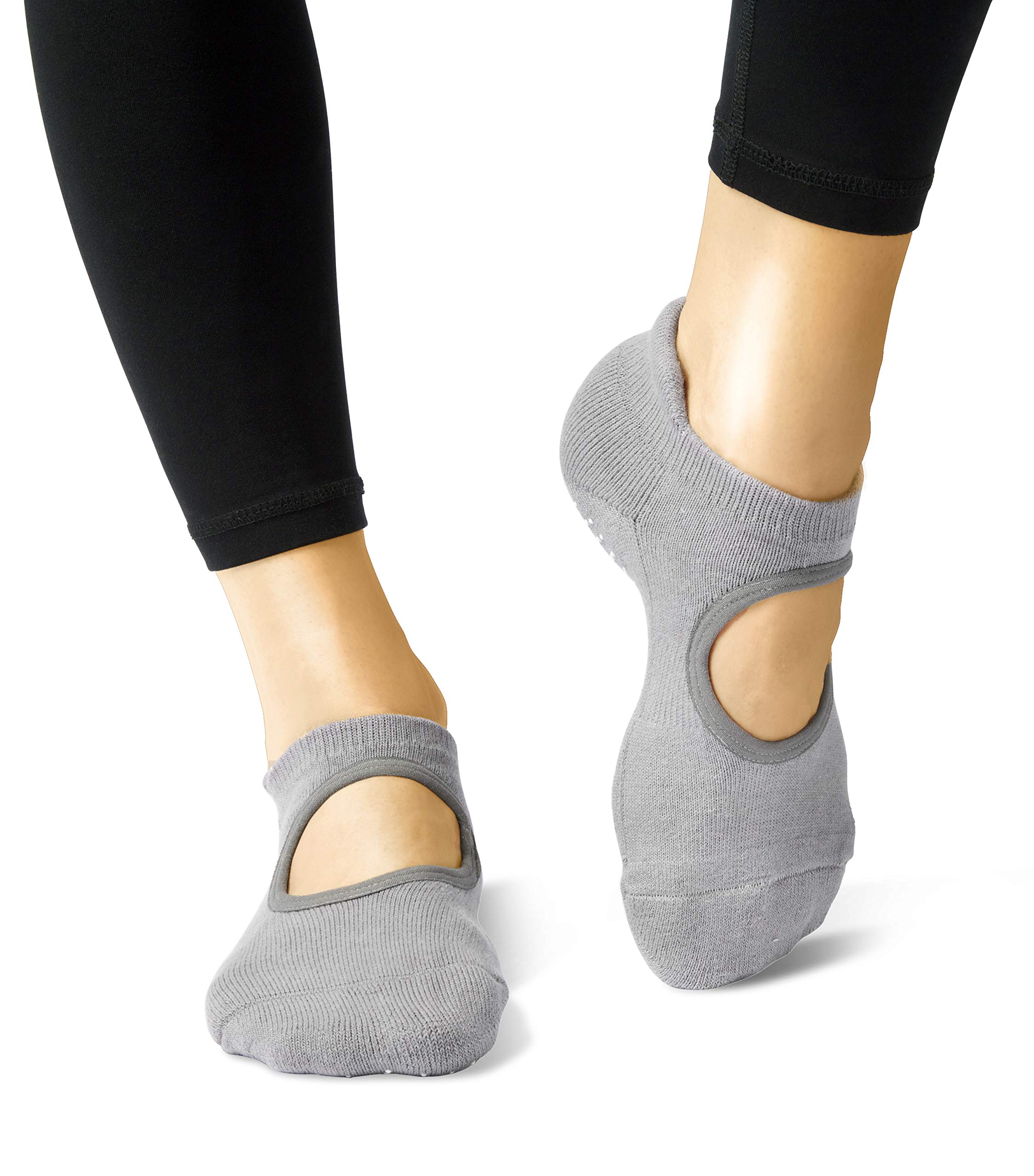 LA ACTIVE Non Slip Yoga Grip Socks - Barre Ballet Pilates Athletic Socks for Men and Women