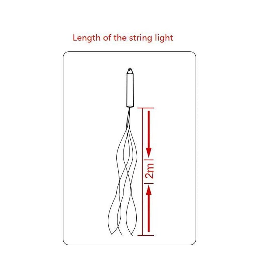 Lxcom Lighting Fairy String Lights 6.56Ft 280leds 14 Strands Battery Operated Copper Wire Branch Lights 8 Modes Waterfall Twinkle Lights with Timer Decorative Lights for Home Festival Decor(White)
