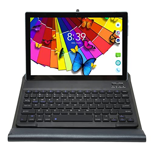 Shanrya Tablet PC, 8GB RAM 128GB ROM 10 Inch IPS 4G LTE Tablet for School (Blue)