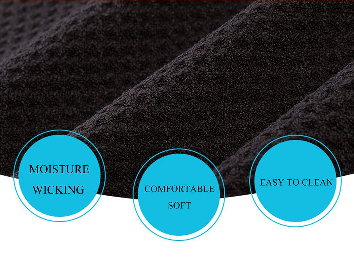 Men Women Turquoise Fish Scales Microfiber Golf Towel Waffle Pattern Breathable Sports Towel for Workout Yoga Golf Travel Gym