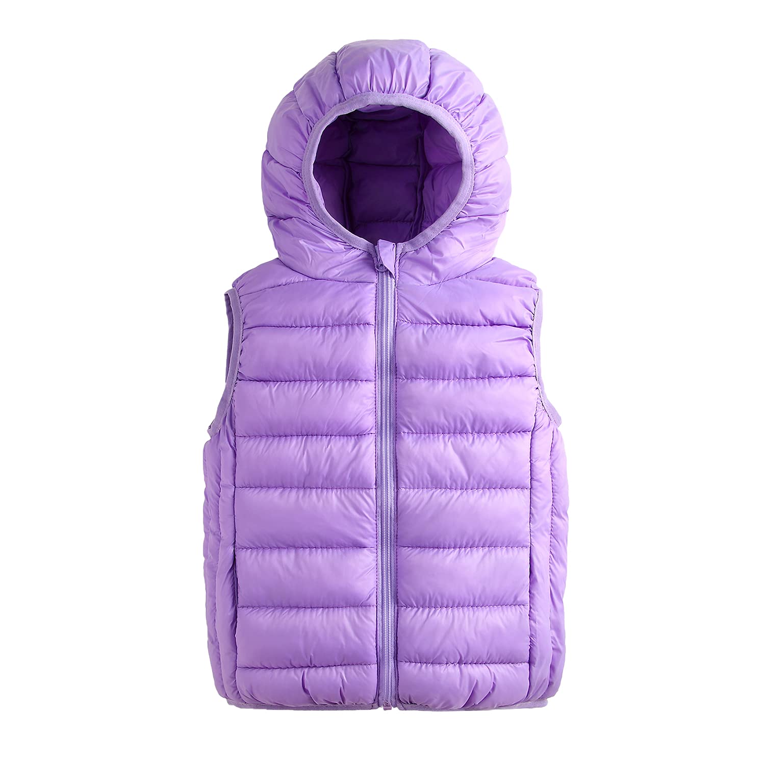 WESIZAR Kids Lightweight Sleeveless Jacket Purple 5-6 Years Old