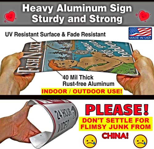 WORLD'S GREATEST SIGNS! 8"x12" All Weather Metal Sign! Tiki Bar Pool Hot Tub Decor (Cabana Boy Retro)