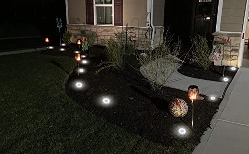 Solar Ground Lights, Solar Lights Outdoor Garden,16Pack Solar Outdoor Lights , Outdoor Solar Disk Lights Waterproof LED in-Ground Lights, Landscape Lights for Pathway, Yard, Deck, Lawn, Patio, Walkway