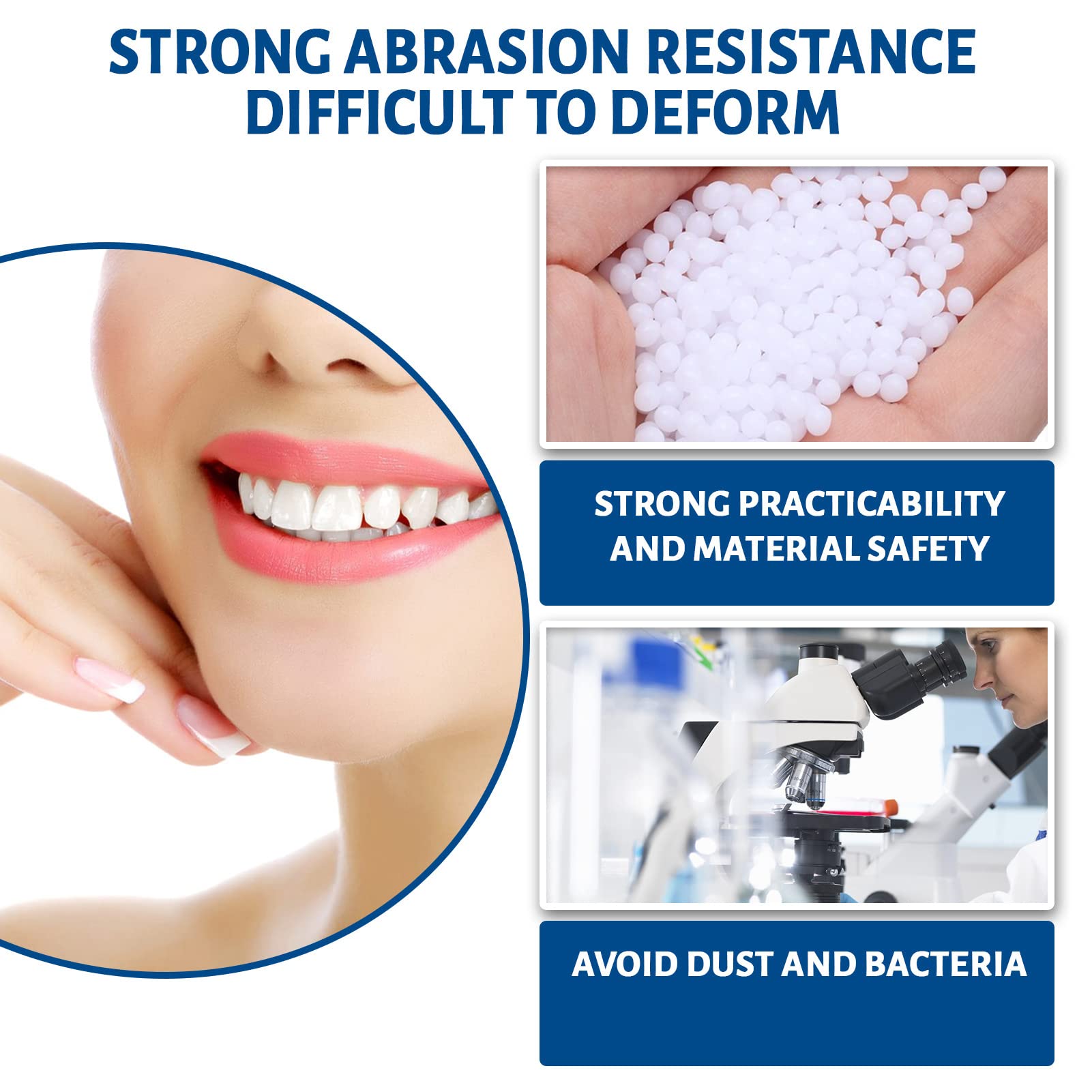 Tooth Repair Kit, Tooth Repair Granules, Nano-Molecule Teeth Filler Glue, Temporary Tooth Filling Kit for Temporary Restoration of Missing & Broken Teeth (2PC)