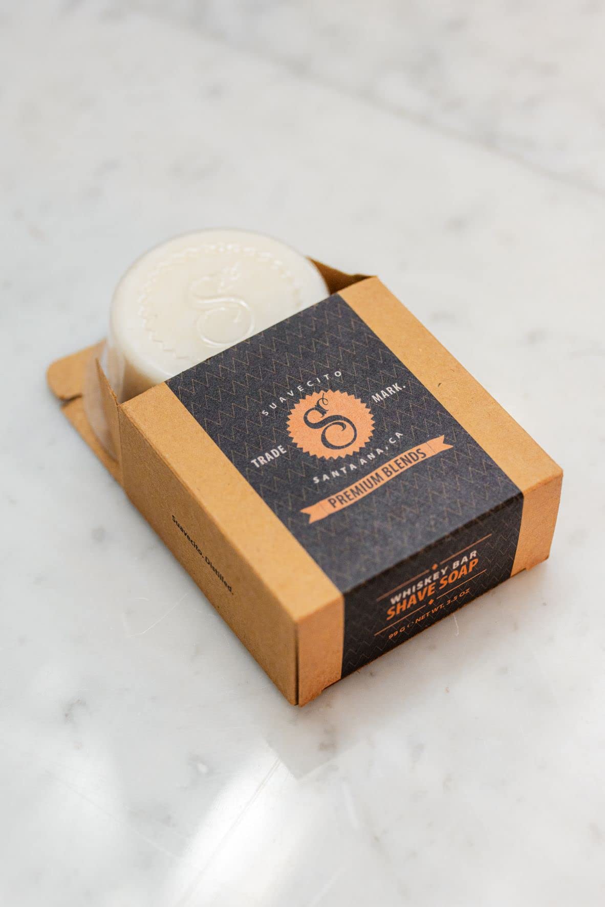 Suavecito Premium Blends Shave Soap Whiskey Bar Men's Face Grooming Shaving