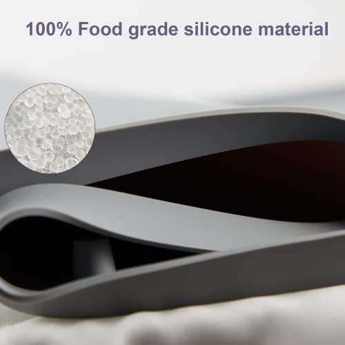 Under Sink Mat, Under Sink Mats for Kitchen Waterproof, 34" X 22" Silicone Under Kitchen Sink Mat, Non Slip Sink Mats Cabinet Protector Mat Suitable for Kitchen, Bathroom and Multiple Scenarios(Grey)