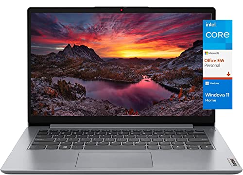 Lenovo 2023 Newest Ideapad 14 Inch Student Laptop, Intel Pentium Silver N5030 4-Core up to 3.1 GHz, 4GB RAM 256GB Storage, WIFI6, Webcam, Bluetooth, Windows 11 + 1 Year Office 365