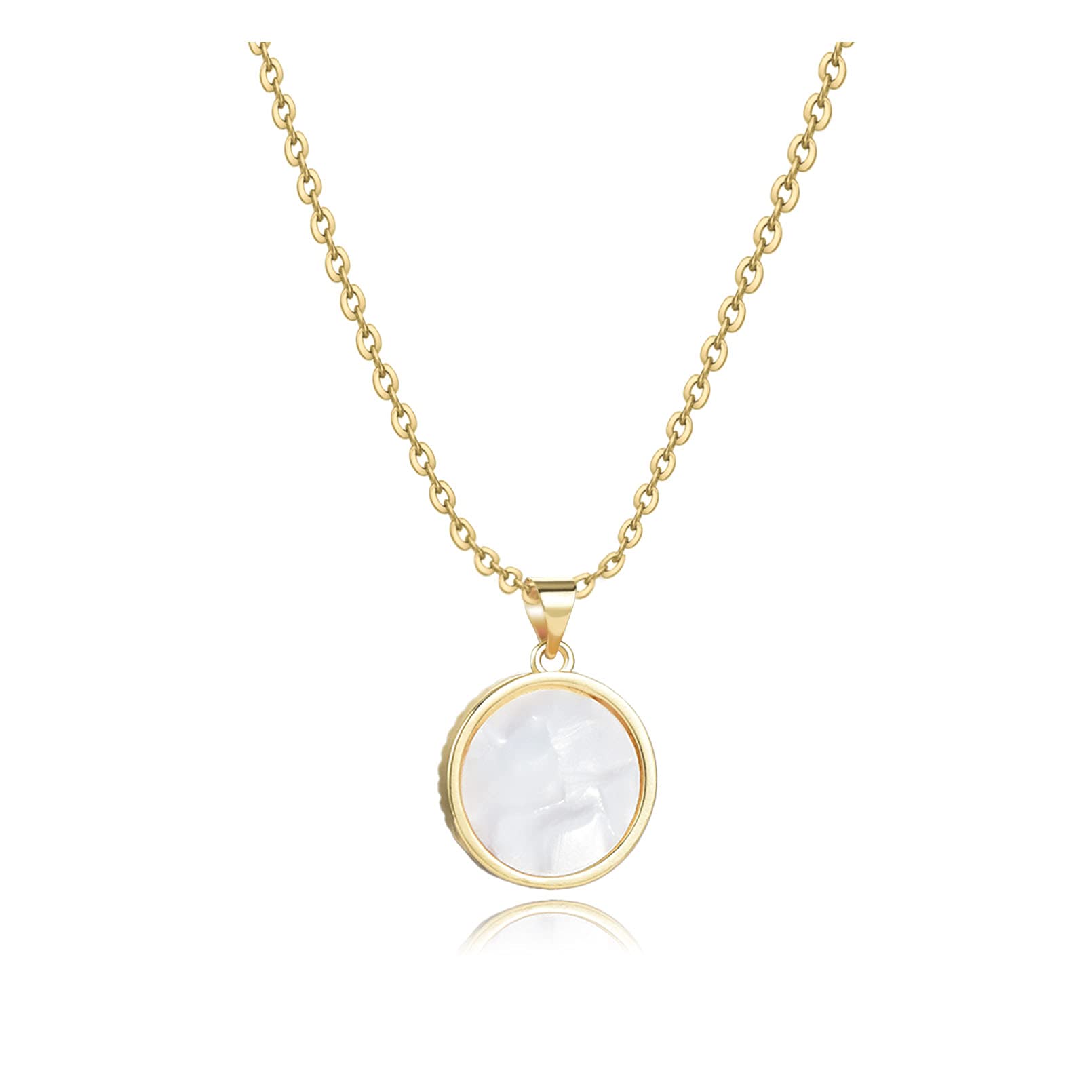 MiniJewelry Pisces Astrological Signs Zodiac Necklace for Women Constellations Horoscope Gold Opal Pendant Pink CZ