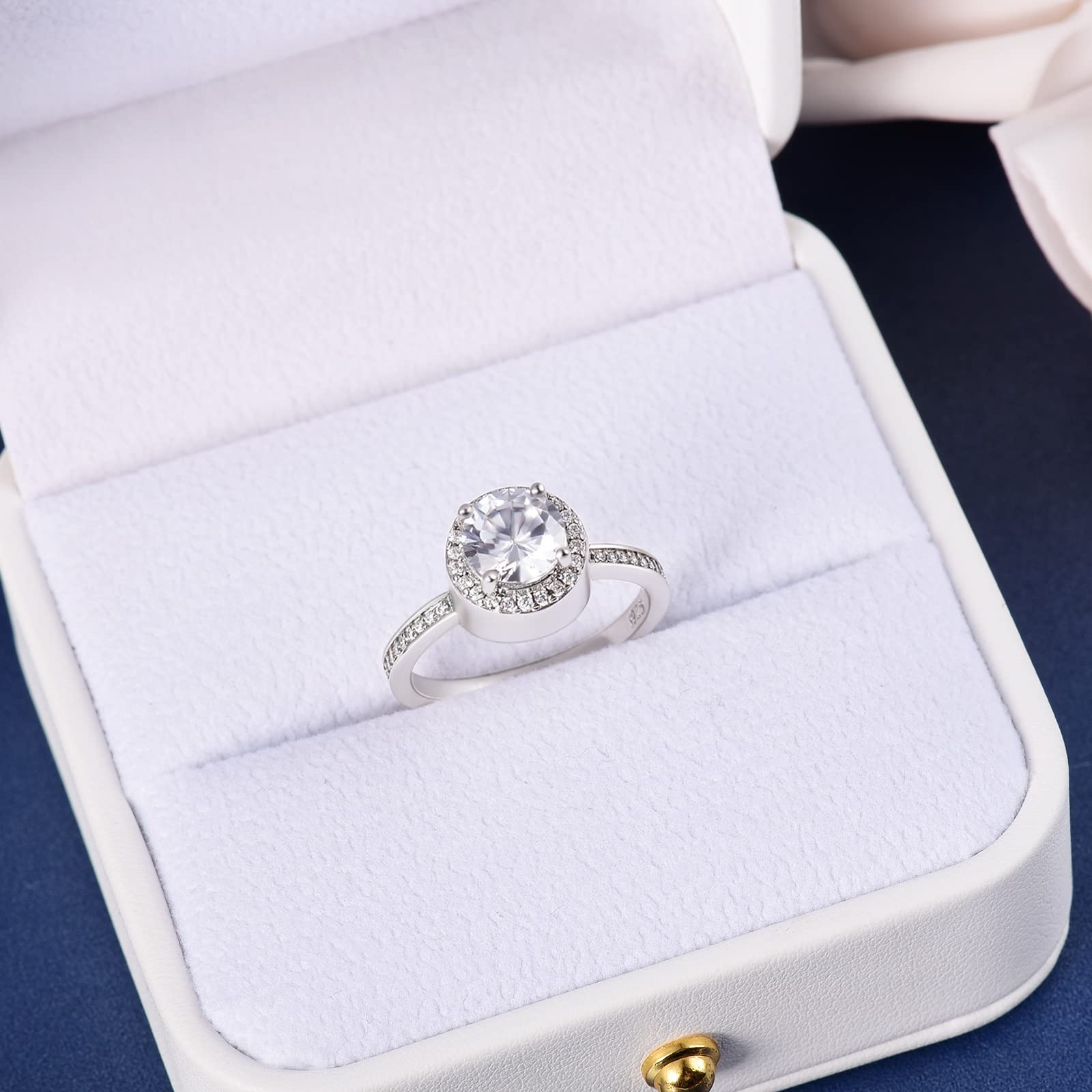 Sterling Silver Urn Ring for Ashes Cremation Memorial Keepsake Ring with Cubic Zirconia Bereavement Keepsake Jewelry for Ashes of Loved Ones for Women (5)
