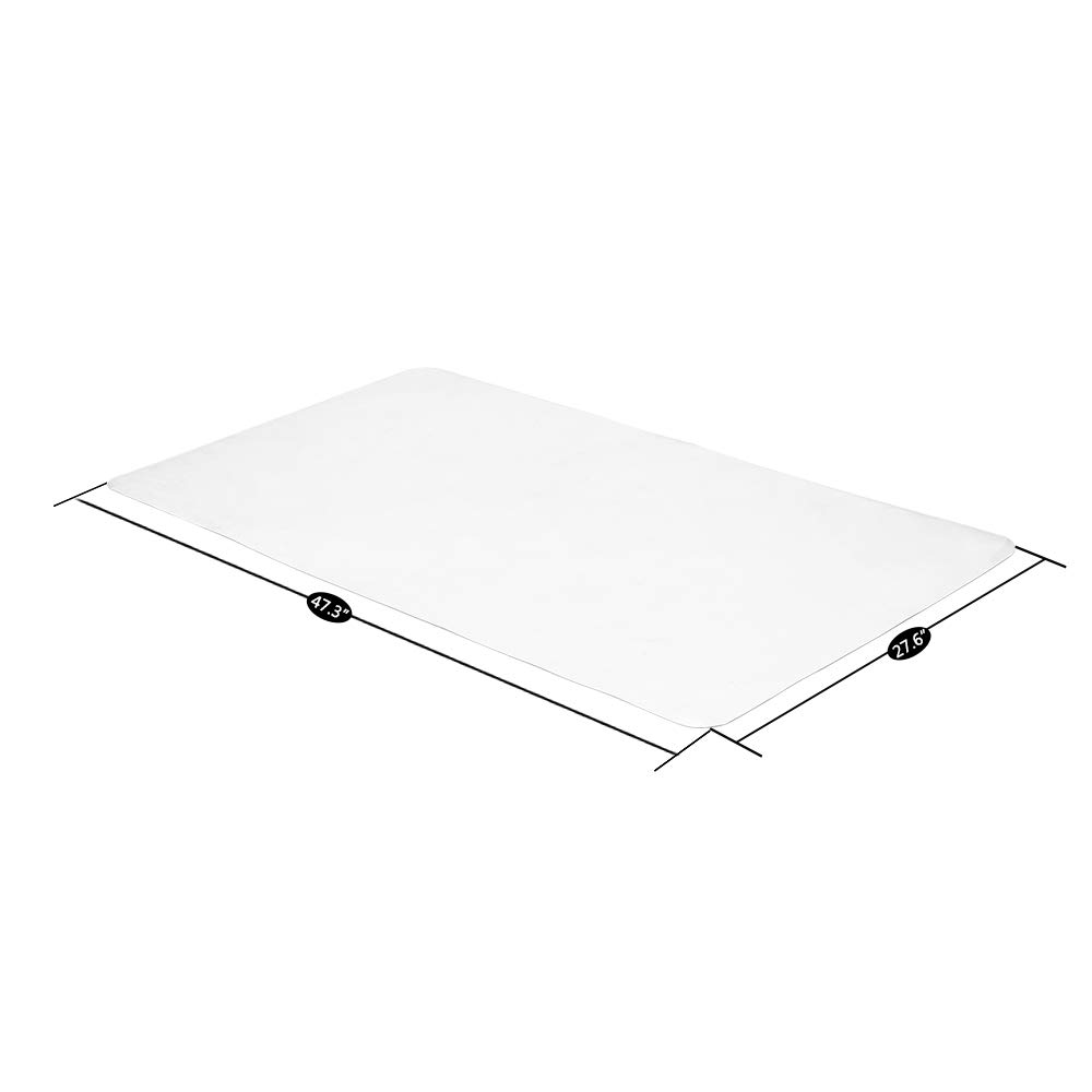 Lykos 47" x 27" Rectangle Waterproof PVC Clear Transparent Tablecloth Table Cover Mat Kitchen Oil Proof Mat