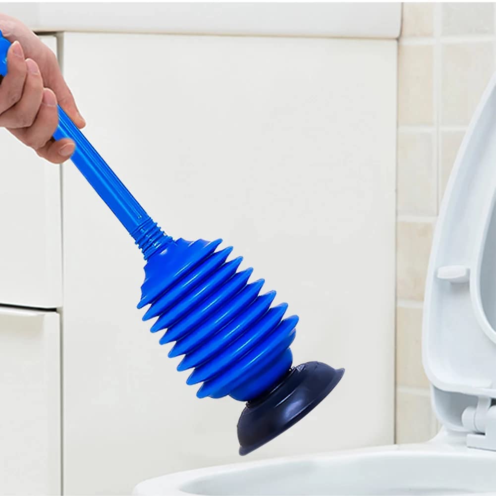 QIOJIRMU Plunger,Heavy Duty Unclogger Tool for Clogged Bathroom Toilets and Kitchen Sink,High Pressure Thrust Professional Bellows Accordion,All Purpose Power Plungers