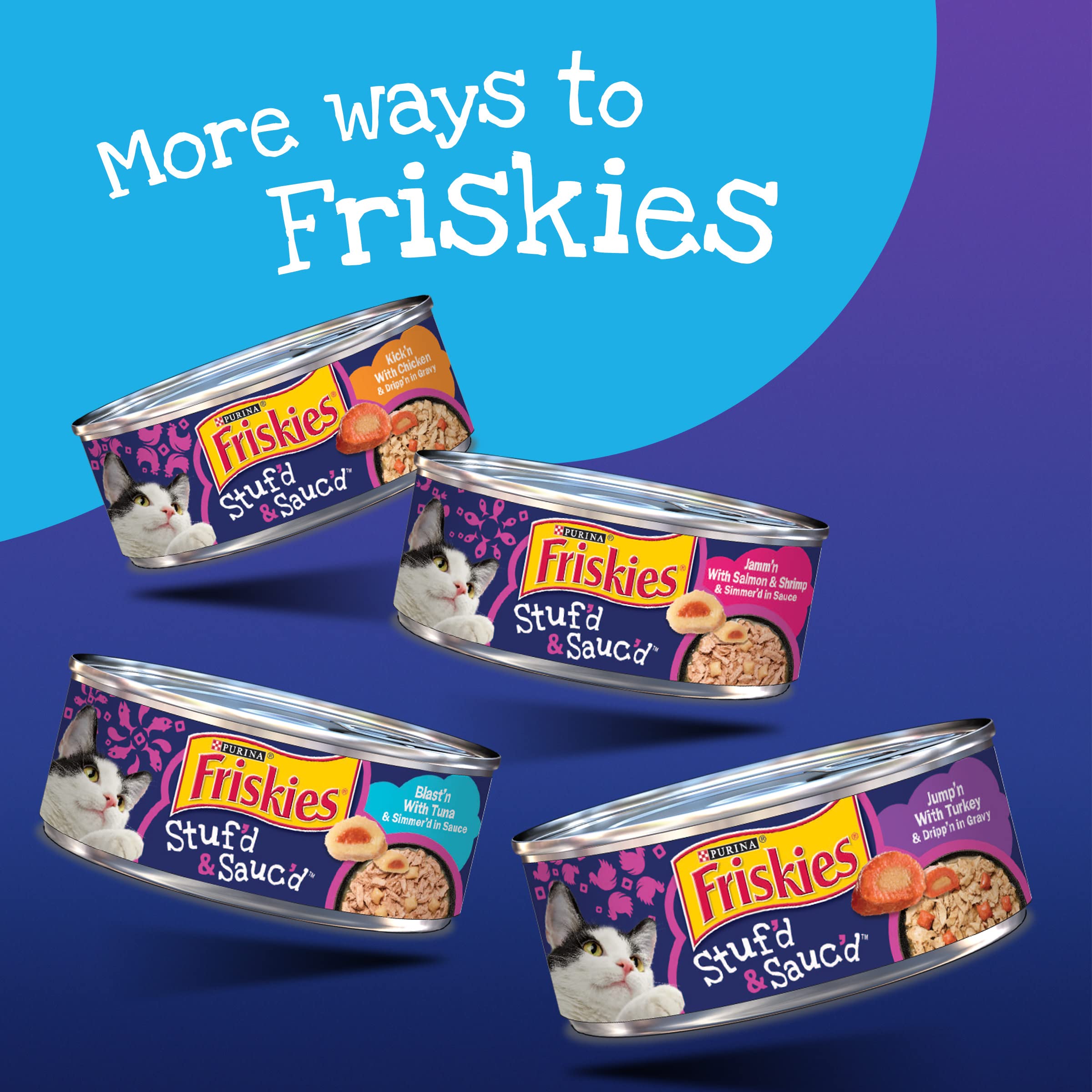 Purina Friskies Gravy Wet Cat Food, Glaz’d & Infuz’d with Gravy Glaz’d Chicken - (12) 3.5 oz. Trays