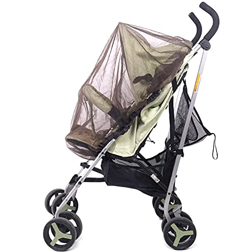 No-See-Um Mesh Mosquito Net for Baby Strollers, Car Seats, Bassinets, Cradles, Playards, Breathable no Harmful Chemicals Available in Grey or Coffee Color(Brown)