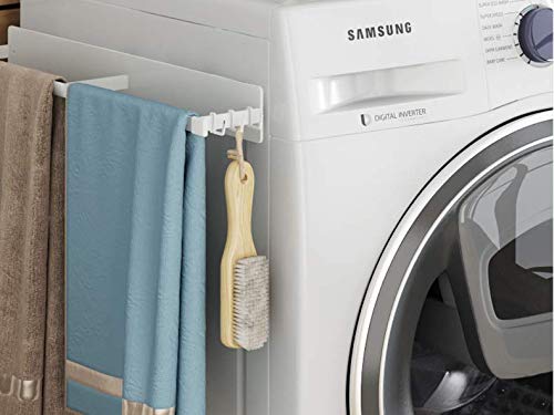 Laundry Mess Killer l Laundry Room Magnetic Clothing Hanger Organizer | Optimize Your Home Storage l Sort Laundry System l For Drawers, Dresser, Shelves, Suitcase, Wardrobe, Cabinets - Pack of 4 BLACK