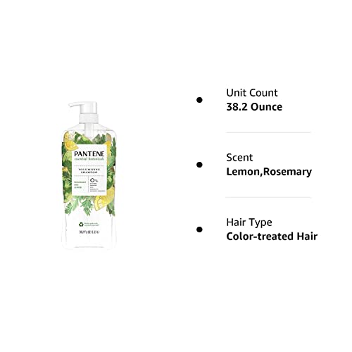 Pantene Essential Botanicals Volumizing Shampoo Rosemary & Lemon 38.2 oz