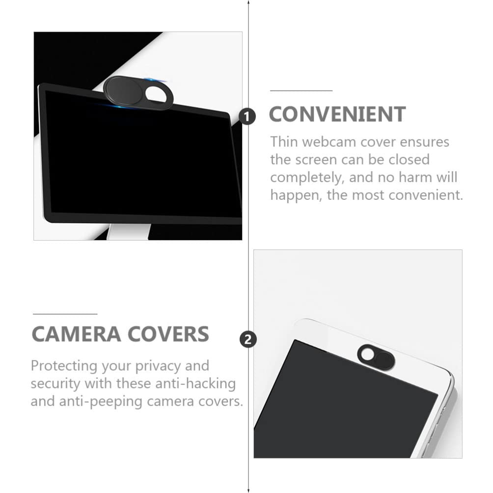 UKCOCO Webcam Slider 3pcs Camera Cover Accessories Office Multifunction Aluminum Alloy Laptop Camera Slider
