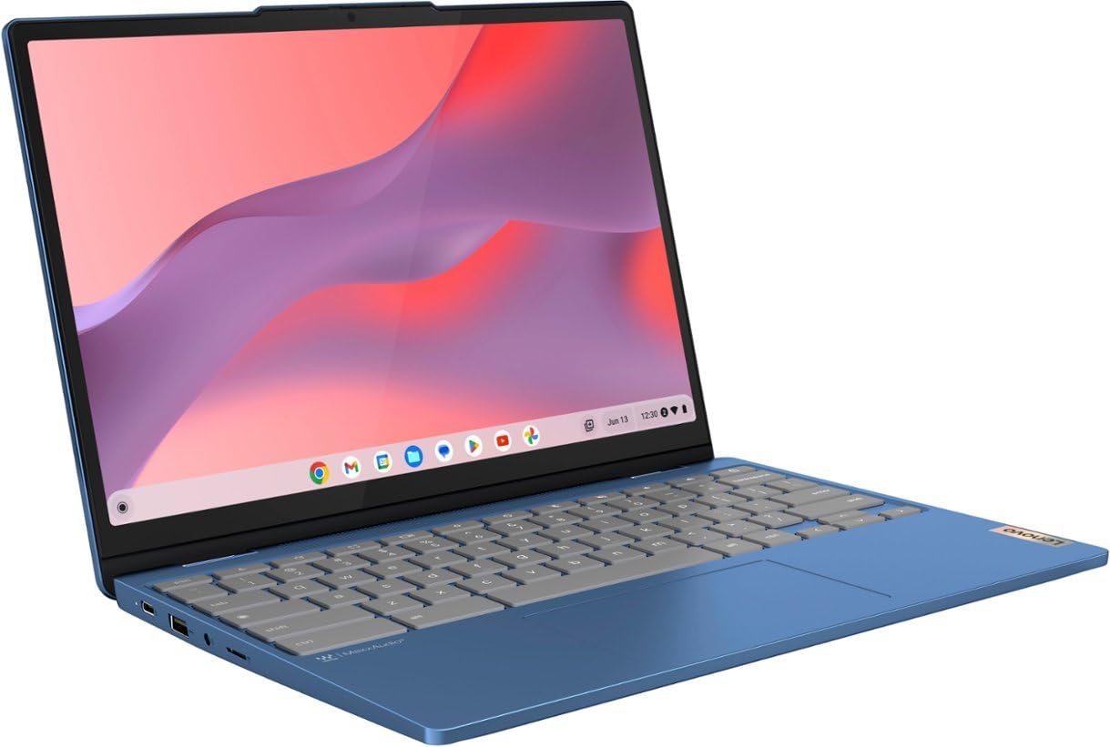 Lenovo Flex 3i Chromebook 12.2" WUXGA Touch Laptop, Intel Processor N100, 4core, 3.4GHz, Intel UHD Graphics, 4GB RAM 128GB Storage(64GB eMMC+64GB Card), Chrome OS, Abyss Blue, TECL Bundle