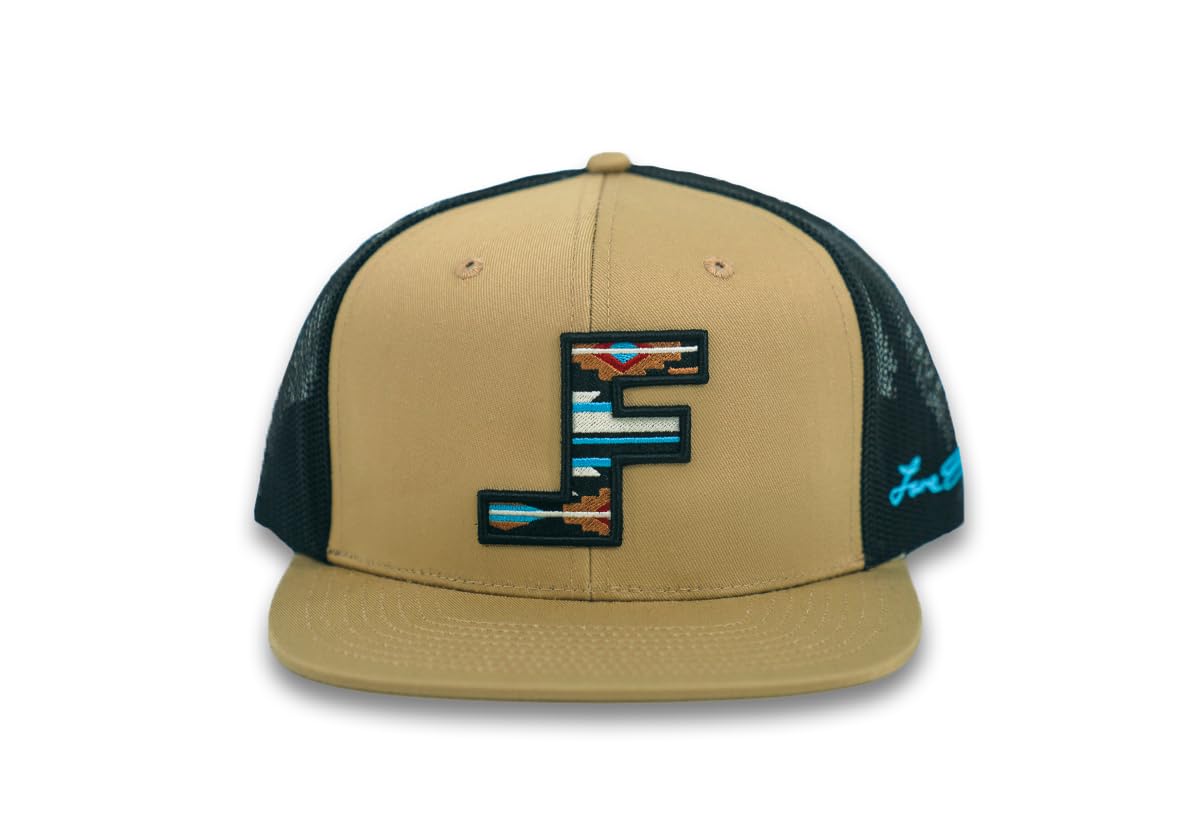 Lane Frost Men's Roundup Southwestern Logo Ball Cap Tan One Size