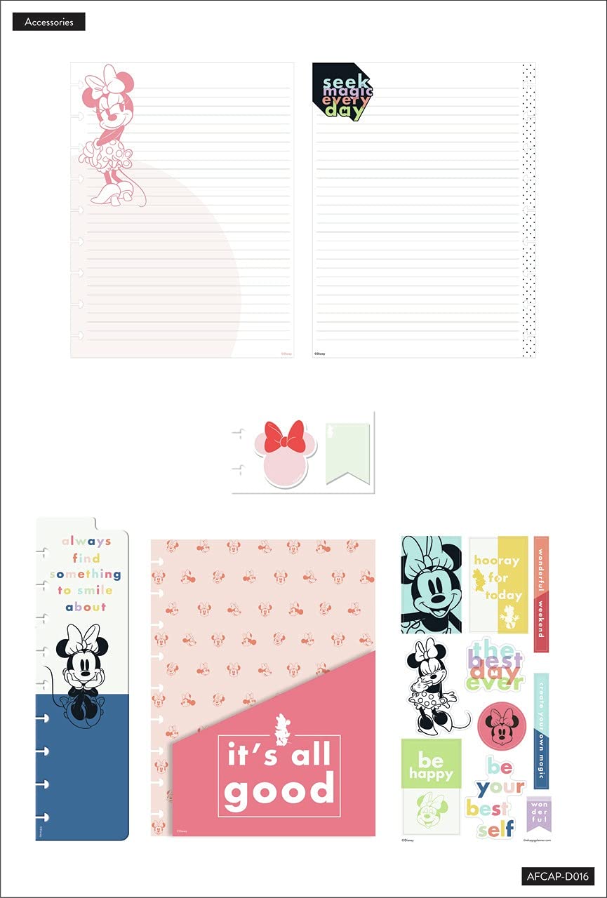 Me & My Big Ideas Disney Happy Planner Access, Colorblock Minnie