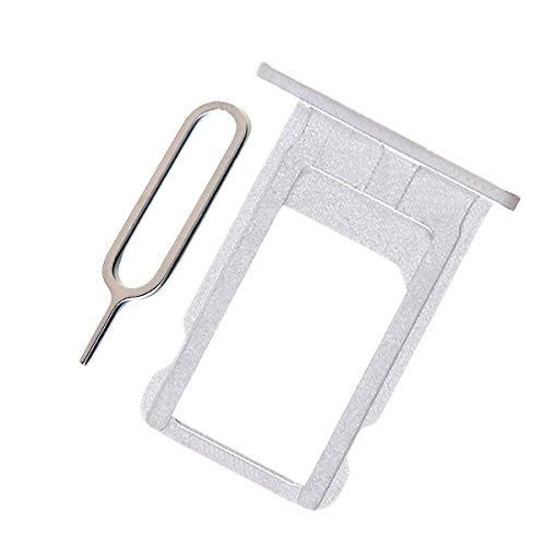 MMOBIEL SIM Card Slot Tray Holder Replacement Compatible with iPhone 6 2014 - Incl. SIM Pin - Black