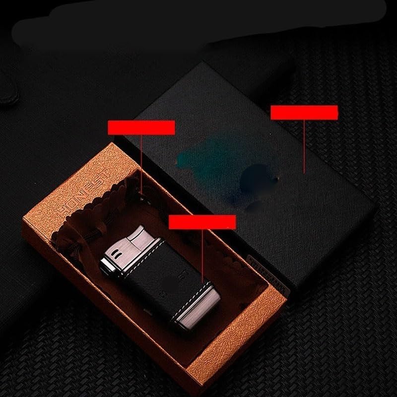 Men's Gas Lighter, Can Be Filled with Gas, Easy to Carry, Flame Size Can Be Adjusted, is Suitable for Boyfriend Girlfriend Father, Daily Use (Color : C3)