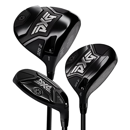 PXG 0211 Z Woods Set Including a 16 Degree Driver, an 18 Degree Fairway and a 25 Degree Hybrid with Graphite Shafts for Left or Right Handed Golfers (Right, Graphite, Regular)