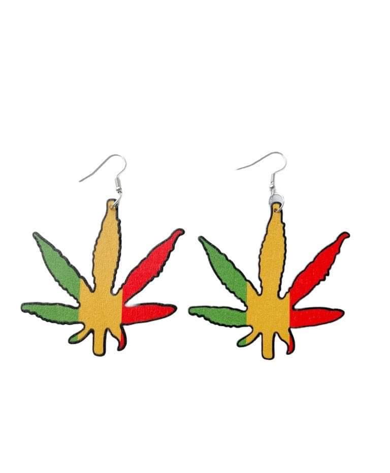 Rasta Wood Earrings (Diamond)