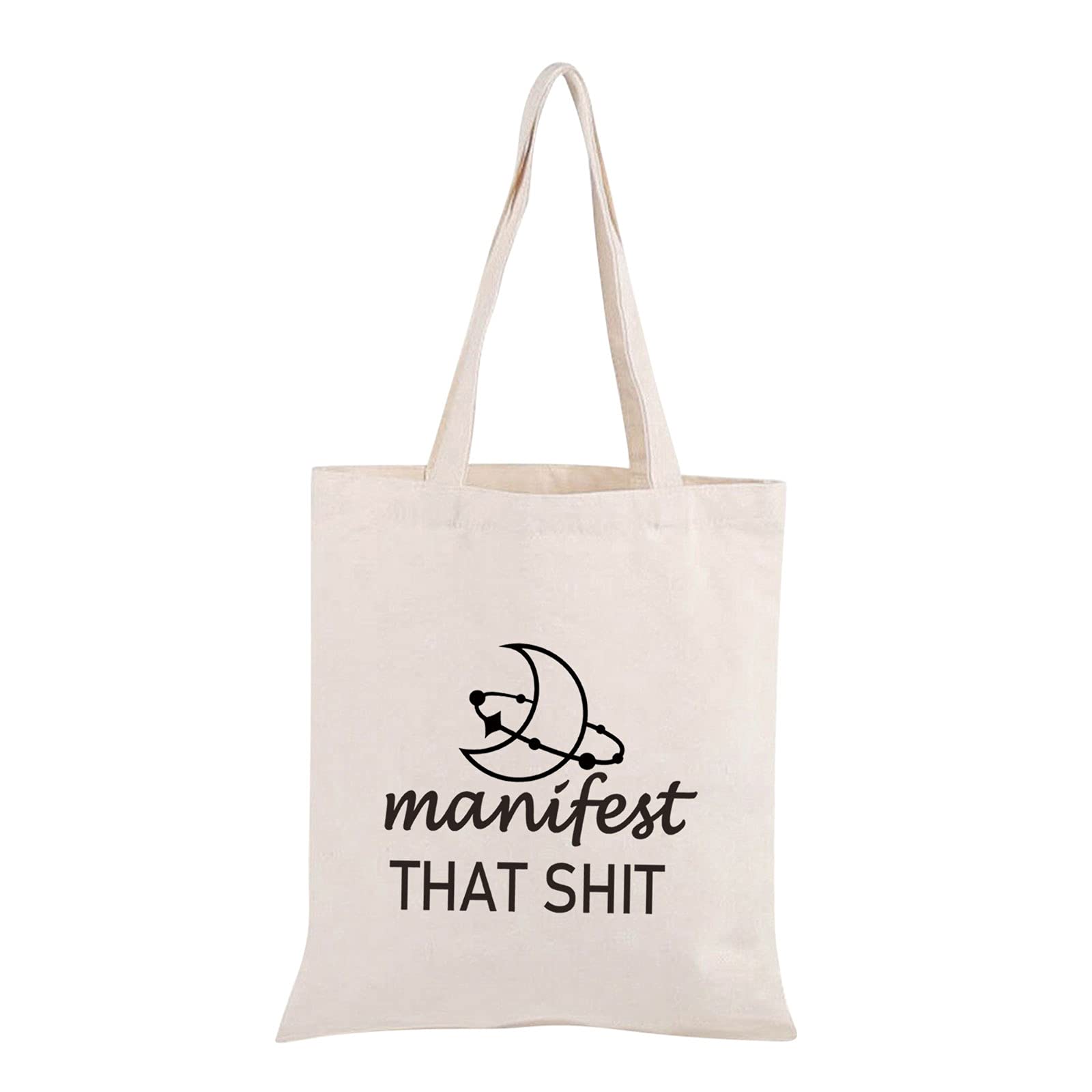 PWHAOO Funny Manifest Bag Witchy Gift Manifest That Shit Tote Bag Witchcraft Lover Gift (Manifest That Shit TB)