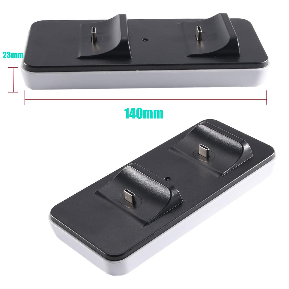 PS5 Controller Charger, Dual USB Charging Station for Playstation 5, Fast Charging, Two Dualsense Charging Station, Charging Station Dock