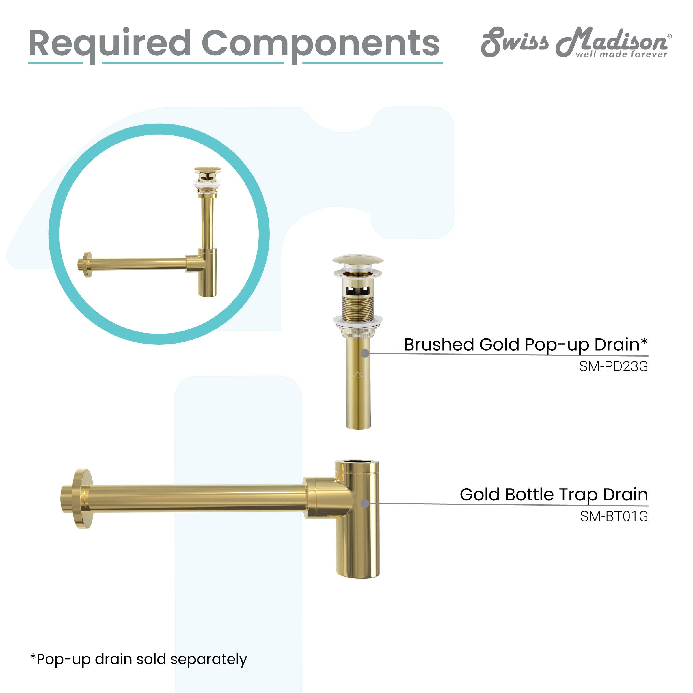 Swiss Madison Well Made Forever SM-BT01G, Gold