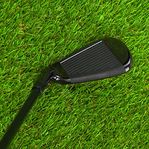 PGM Golf Clubs NSR III Golf Iron Thru Gap Wedge with Graphite Shafts for Right-Handed Golfers - S/R Flex (S FLEX-#7-0)