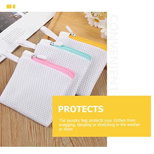 Zerodeko Mesh Laundry Bag 8pcs Mini Laundry Wash Bag Washing Machine Delicate Bags Lingerie Net Bags with Zipper for Clothes Bed Sheet Stuffed Toys Laundry