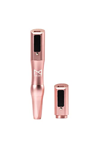 MERAKI II Professional Wireless Permanent Makeup Machine Tattoo Kit - 5 Speeds - Rechargeable Battery - Powder Brows, Lip Blushing (Machine, Meraki II - Pink)