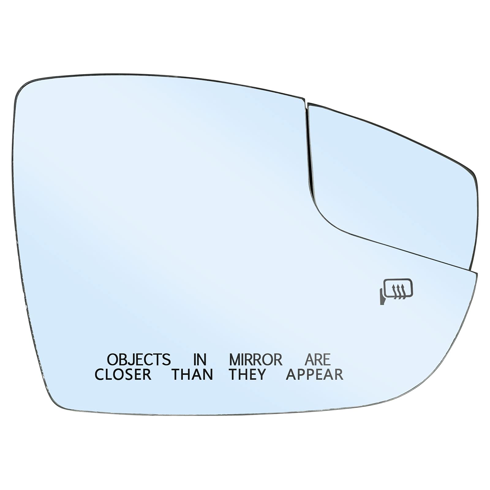 Passenger Right Side Mirror Replacement for 2012-2018 Ford Focus Side Mirror Glass - Side View Heated Convex Mirror Glass with Rear Holder, Replace CM5Z-17K707-G