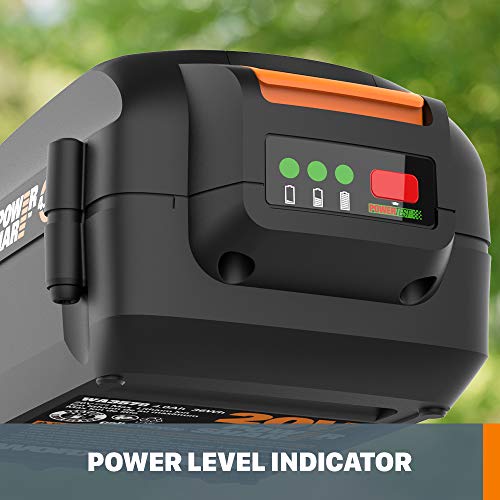WORX WA3578 - PowerShare 20V 4.0Ah, Lithium Ion High Capacity Battery, Orange and Black